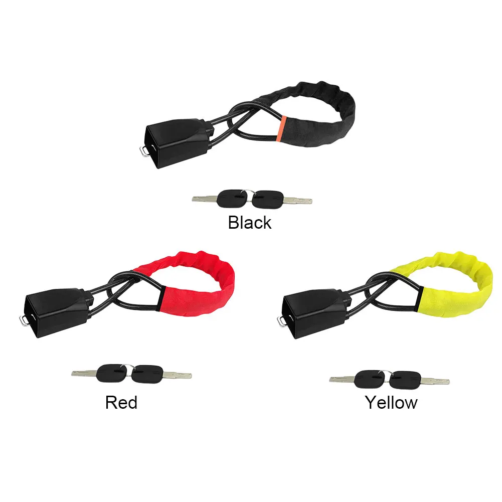 Universal-Car-Steering-Wheel-Lock-Steel-Cable-Steering-Wheel-Latch-Lock ...