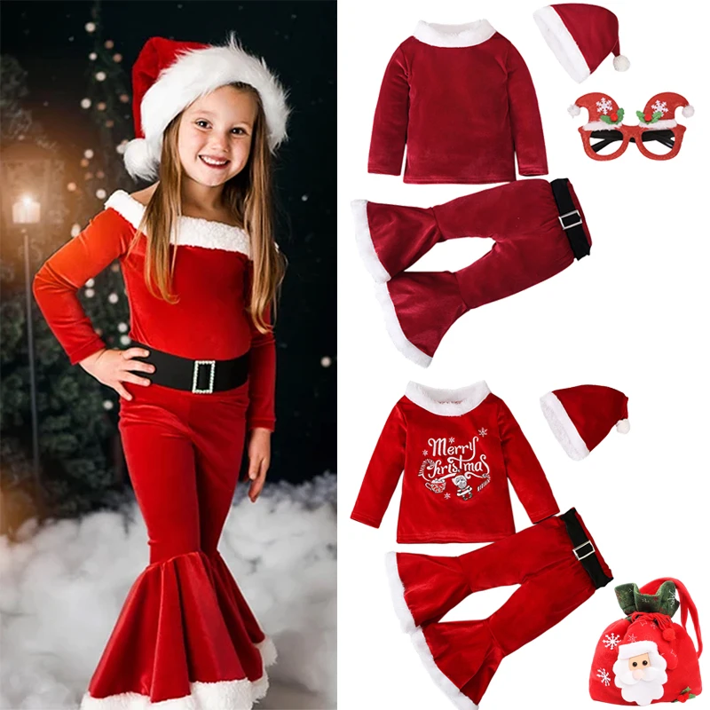 Baby-Girls-Christmas-Cosplay-Santa-Claus-Costume-For-Kids-Xmas-Party ...
