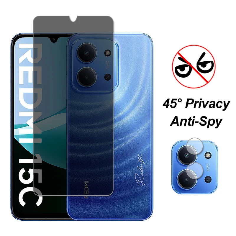 For Xiaomi Redmi 15C Glass Xiaomi Redmi 15C Screen Protector Privacy ...