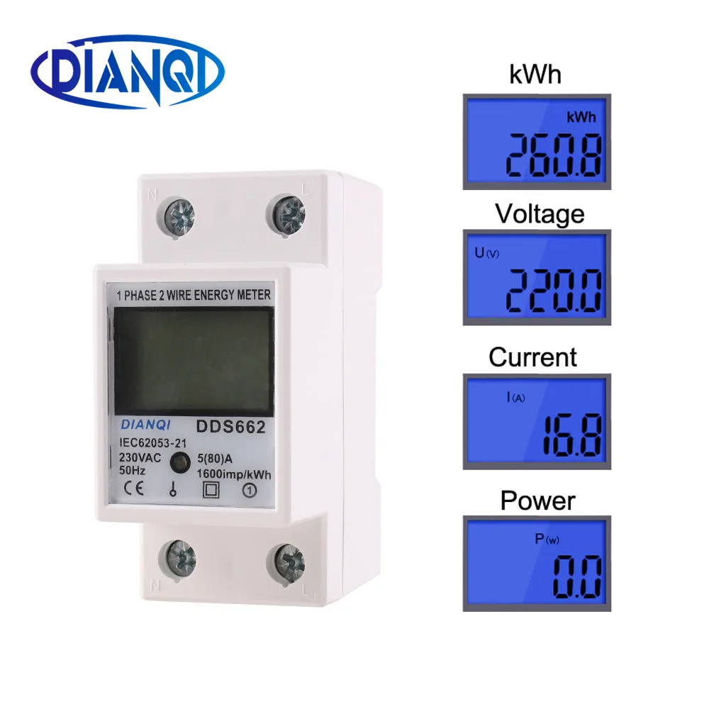 With-Reset-Button-Single-Phase-LCD-Digital-Display-Wattmeter-Power ...