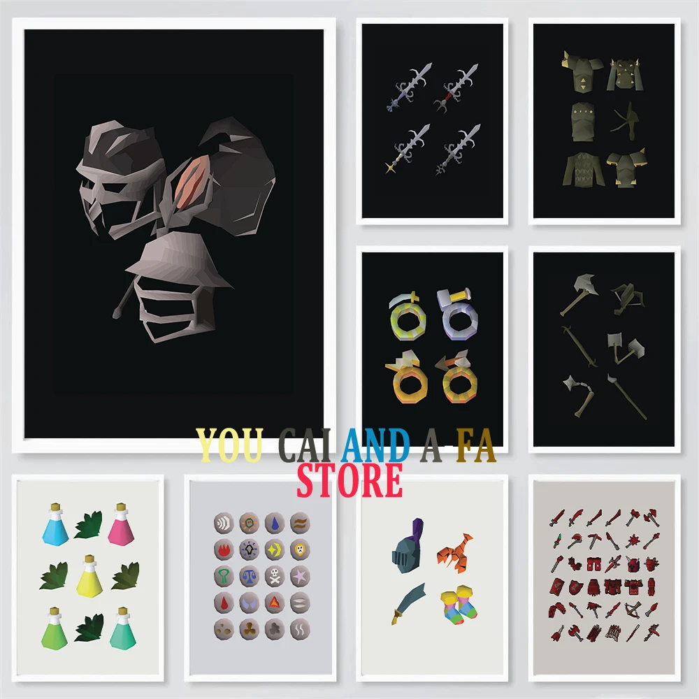 OSRS-Item-Canvas-Impress-o-Posters-Runescape-Skillcapes-Capes-de ...