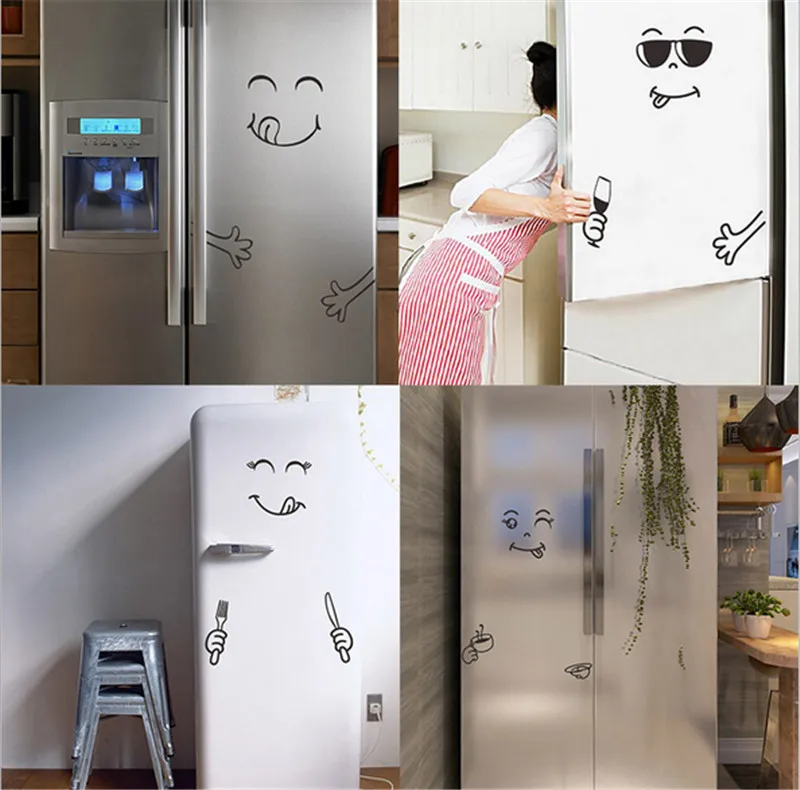 Happy-Delicious-Smile-Face-Wall-Sticker-Happy-Delicious-Face-Fridge ...