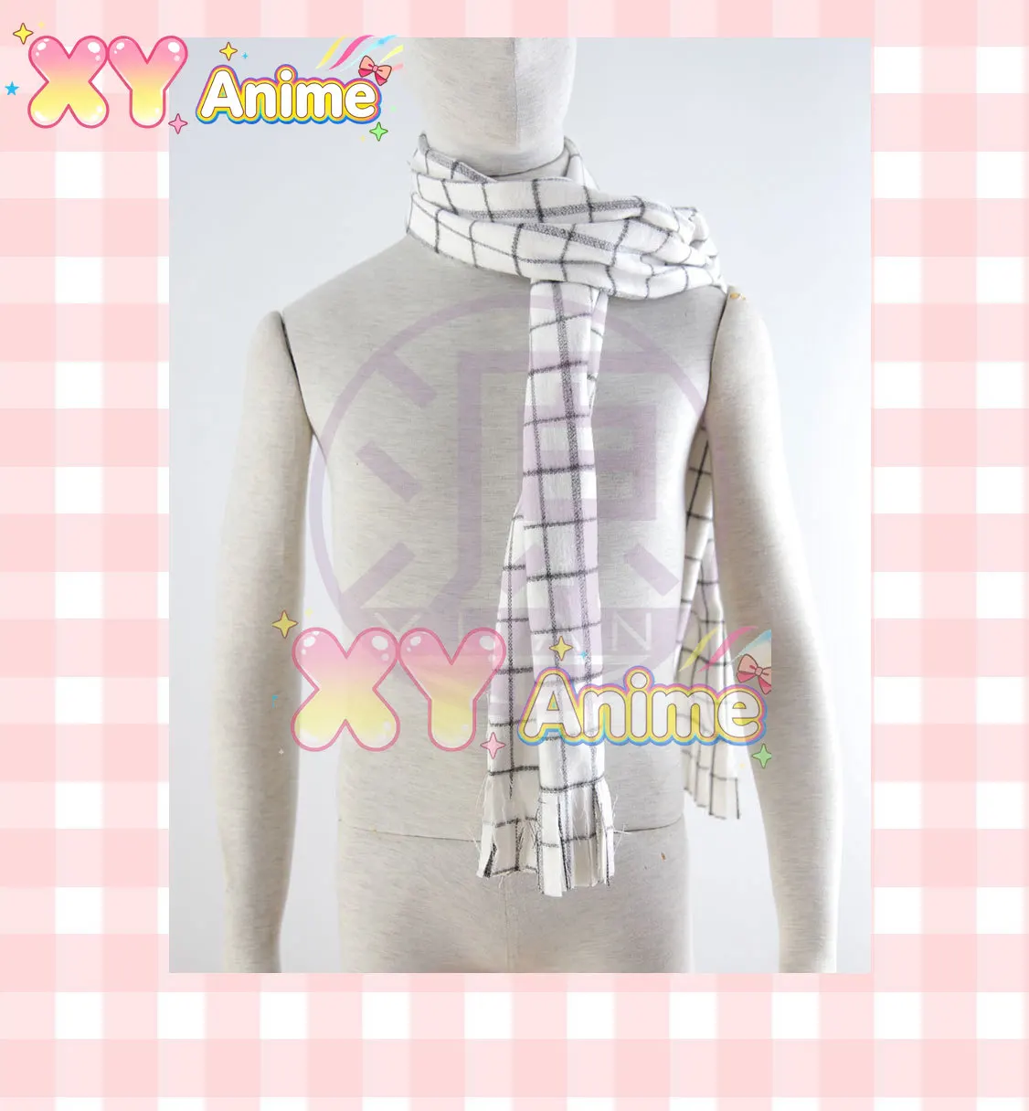 XY Anime Fairy Tail Natsu Dragneel Scarf White Cosplay Costume Boys ...
