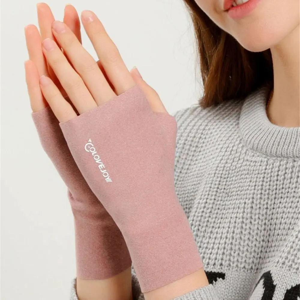Women-Short-Fingerless-Gloves-Cosplay-Mitten-Unisex-Oversleeve-Arm ...
