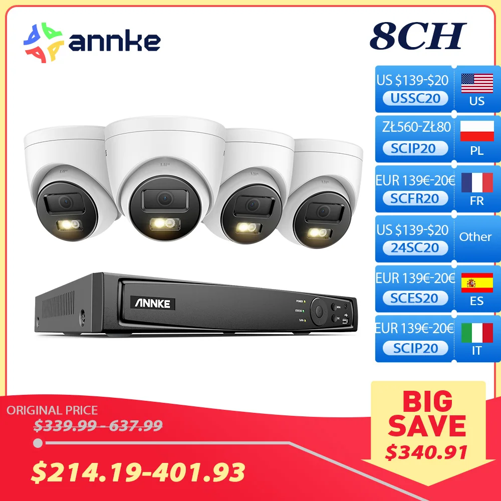 ANNKE-Smart-Home-Dual-Light-Smart-CCTV-Camera-Video-Surveillance-Kit ...