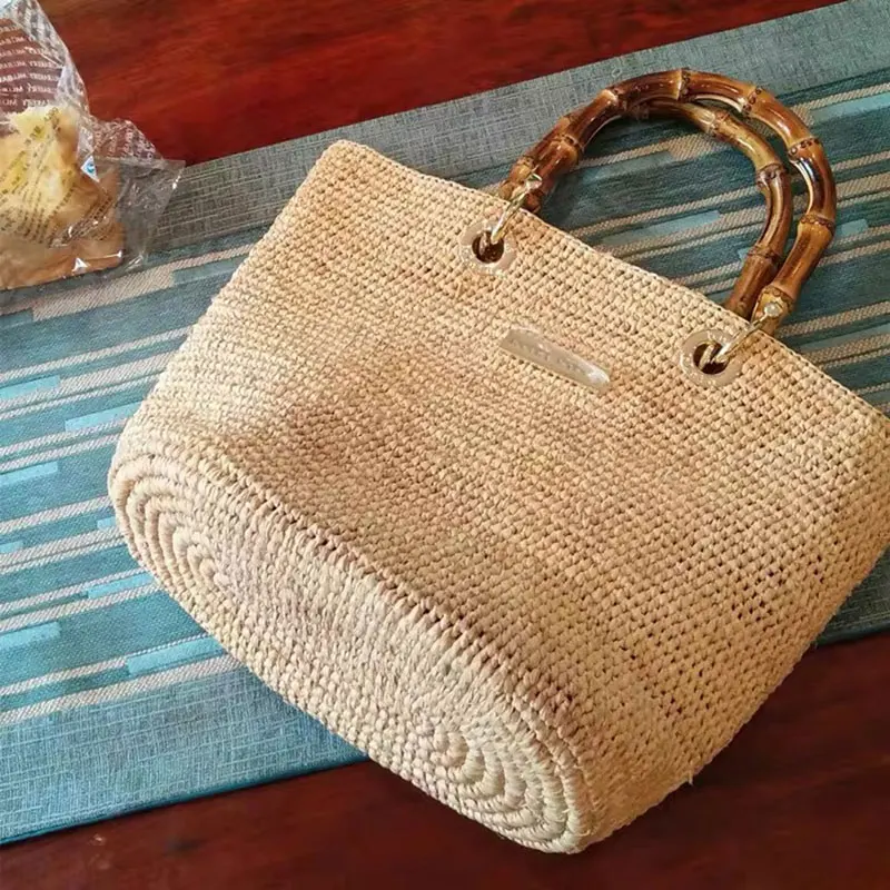 Bolso-de-mano-de-rafia-importado-de-alta-calidad-para-mujer-bolsos ...