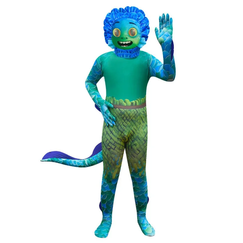 Disney Pixar-traje de monstruo de pez de dibujos animados para niños ...