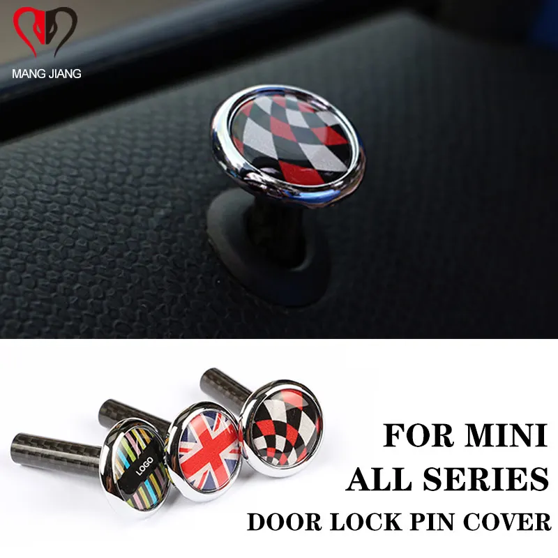 2PCS-Car-Window-Door-Lock-Pin-Cover-Stickers-For-Mini-Cooper-F54-F55 ...