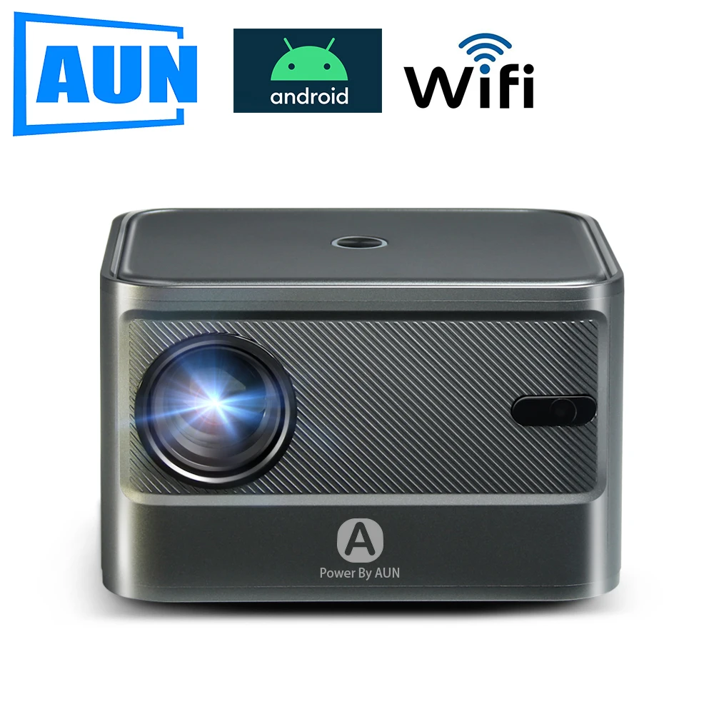 AUN-A002-Android-Projector-LED-Projetores-de-Teatro-Dom-stico-Suporte ...