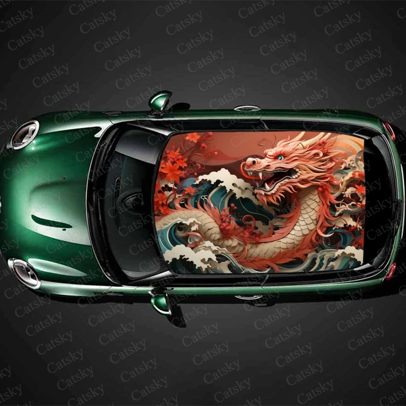 dragon-Car-roof-sticker-Racing-SUV-Accessories-packaging-Painted-PVC ...