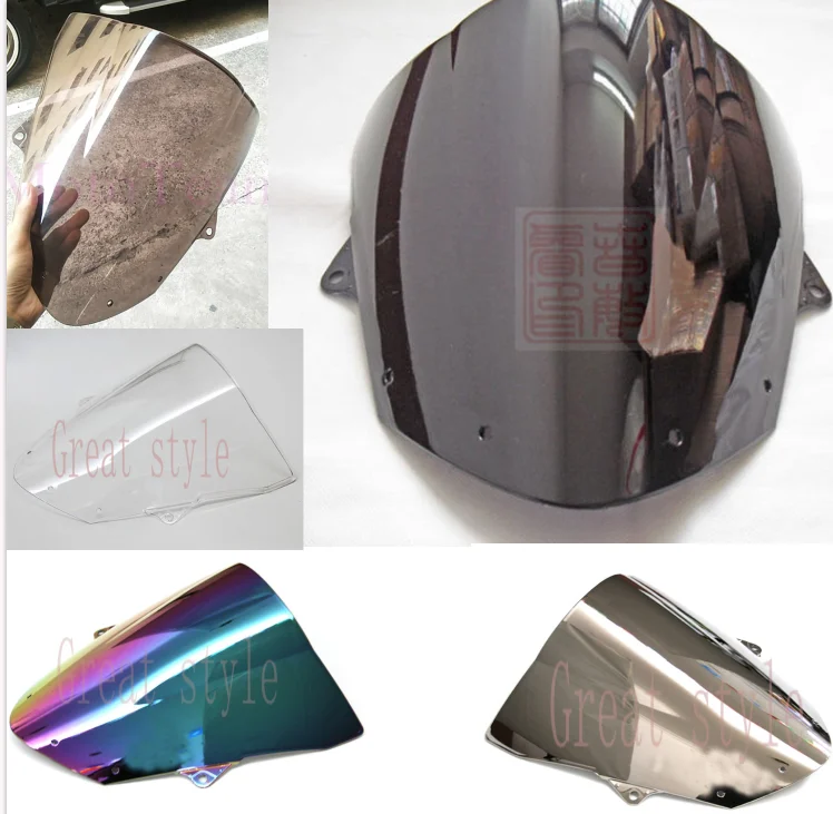New Moto motorbike Windshield Windscreen Clear For Kawasaki Ninja ZX-6R ...