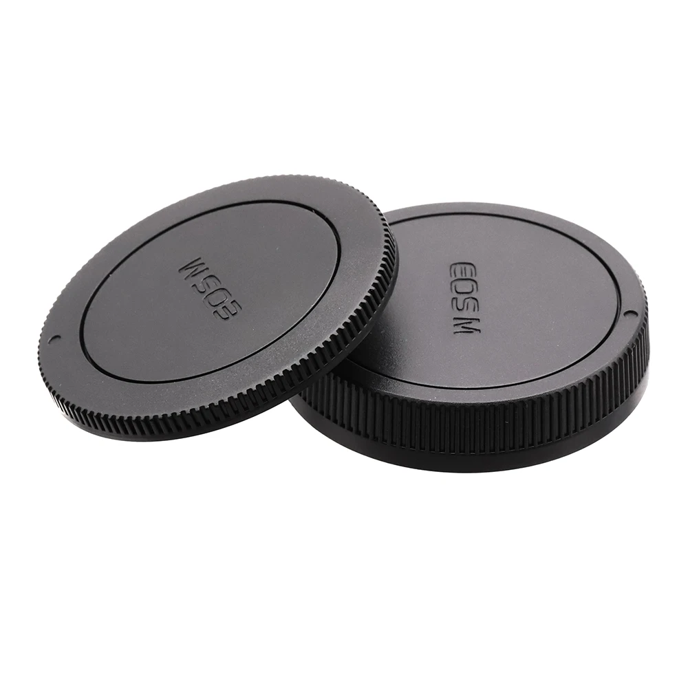 For-Canon-EOS-EF-M-mount-camera-and-lens-Rear-Lens-Cap-Camera-Body-Cap ...