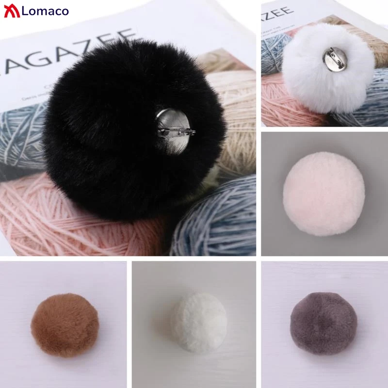 Cute Bunny Girl Cosplay Props Plush Bunny Tail White Black Gray Pink ...