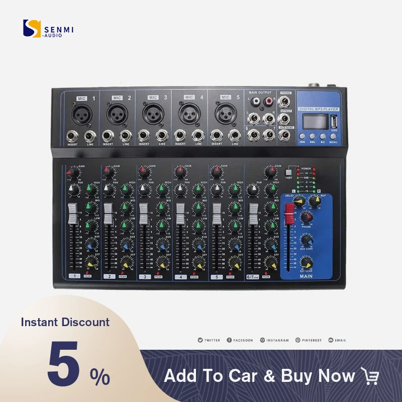 Dj-Audio-Mixer-7-Channel-High-Quality-With-USB-Disk-In-Put-48v-Phantom ...