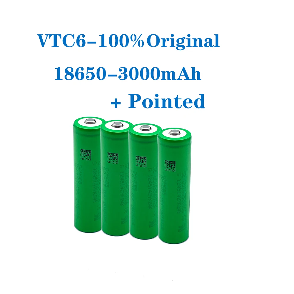 VariCore C6 3.7V 3000mAh 18650 리튬 이온 충전지, 30A 방전, US18650 C6 배터리용, 포인트 포함| | - AliExpress