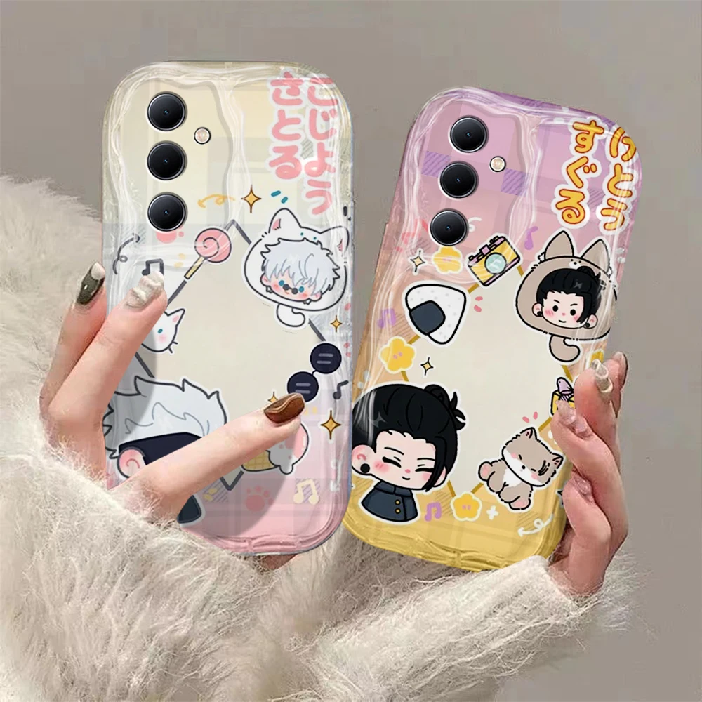 Чехол Jujutsu Kaisen 3D Wave для Xiaomi Redmi 13C 12 12C 10 10C 9 9C A1 A2 K50 K40 Note 13 12 11 ...