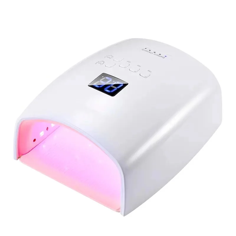 Rechargeable Red Light Nail Uv Lamp 48w Cordless Manicure Lamps Built ...