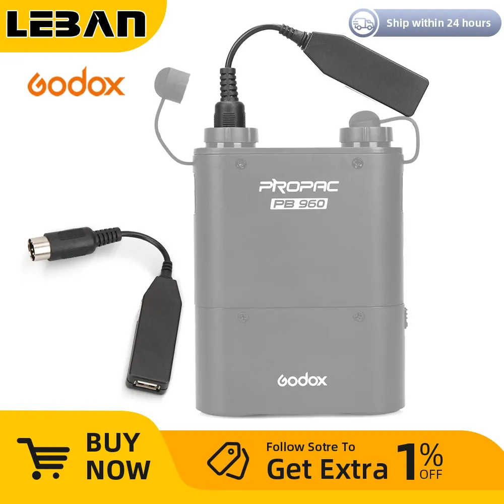Godox-PB960-Flash-Battery-Pack-Power-Cable-for-smartphone-Laptop-Tablet ...