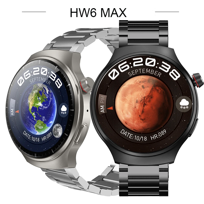 2023-HW6-Max-Smart-Watch-Luxury-Men-1-52-High-Definition-Curved-screen ...