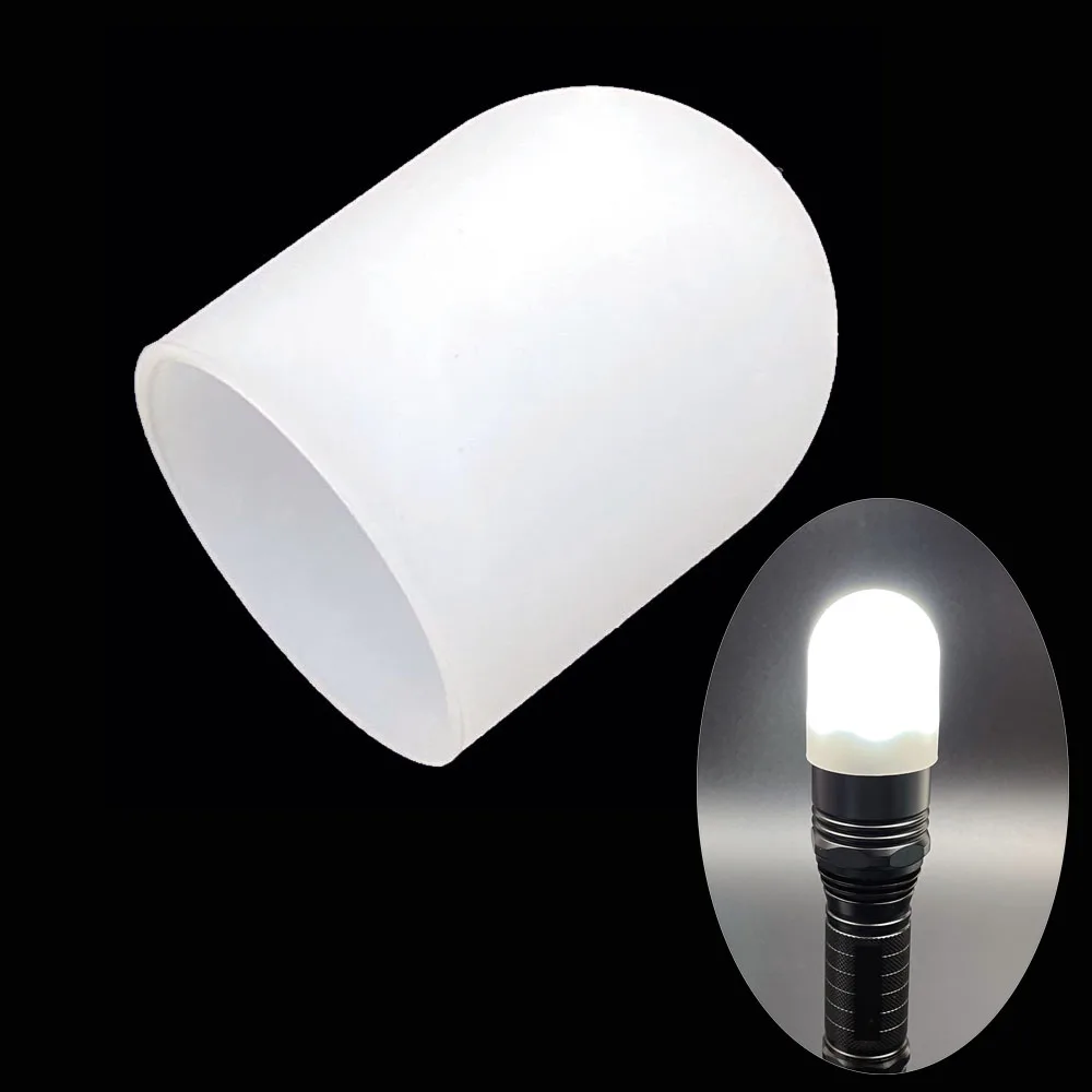 Silicone-Flashlight-Diffuser-Elastic-Lamp-Shade-For-Head-Diameter-32 ...