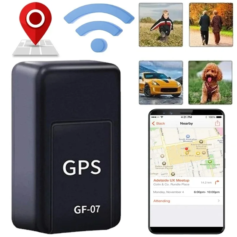 GF07 Magnetic Mini GPS Tracker Real-Time Vehicle Locator Car Pet ...