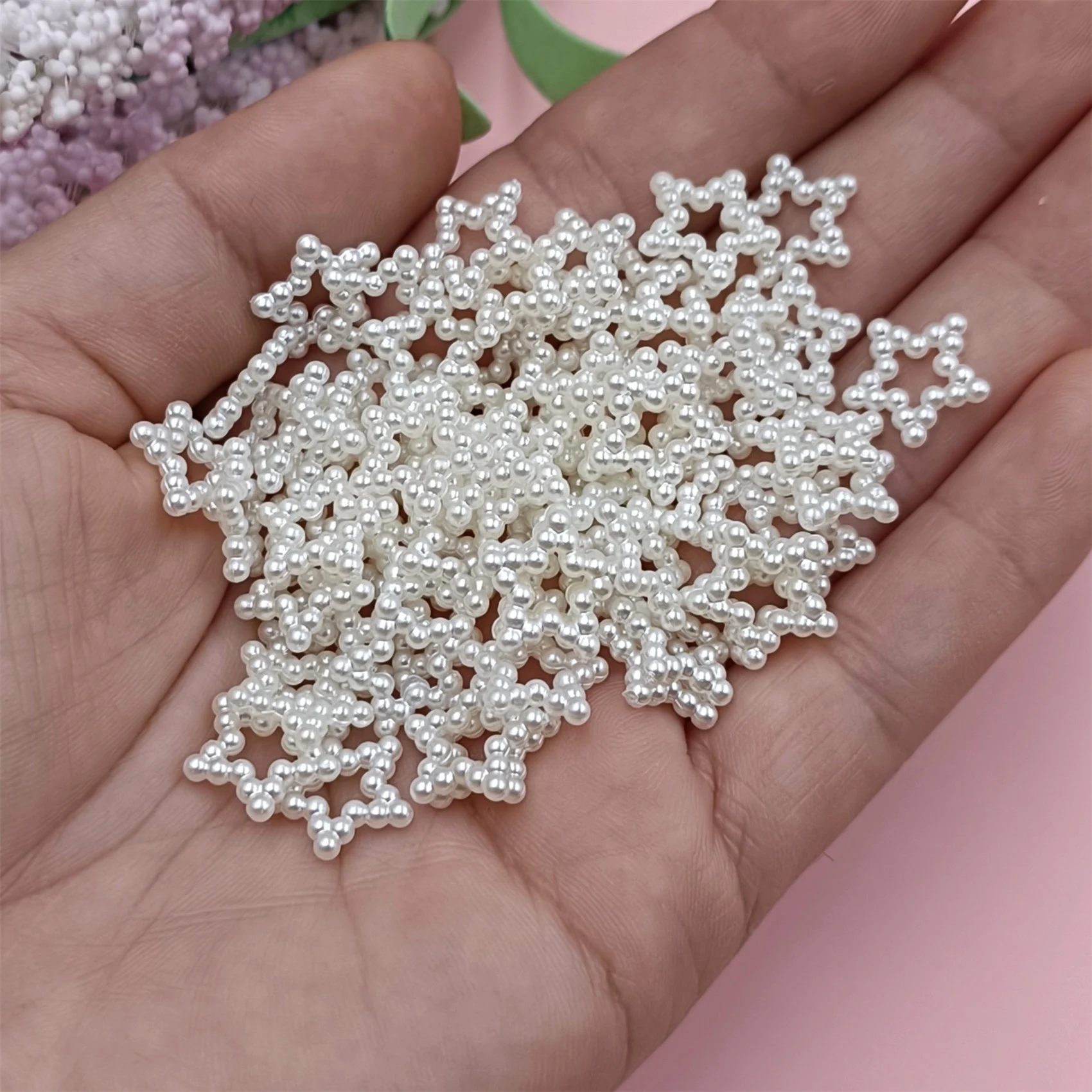 40pcs-pack-ABS-Hollow-Pearl-White-Color-Loose-Beads-Imitation-Pearl ...