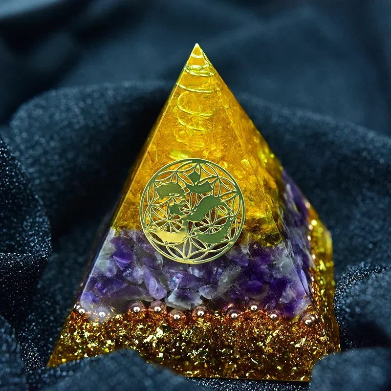 Aura-Crystal-Orgone-Energy-Converter-Orgonite-Pyramid-Soothe-Yoga ...