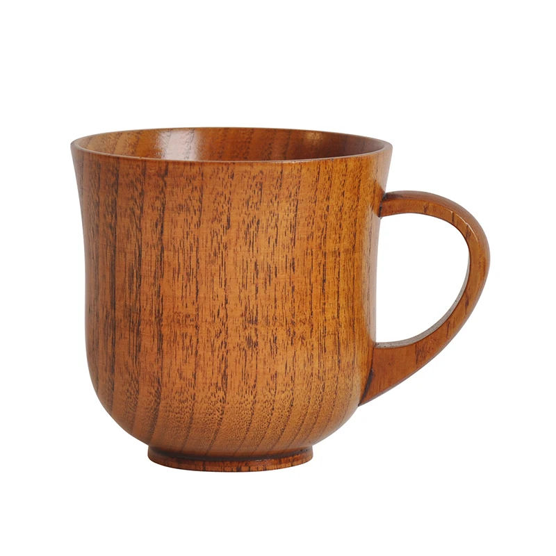 Wooden Handmade Natural Big Belly Cups Spruce Wood Cups Beer Tea Water ...