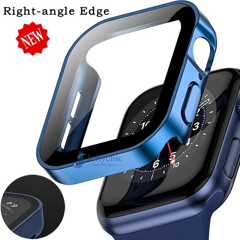 Waterproof Watch Case Tempered Glass Apple 8 7 Cover 40mm 44mm 41mm ...