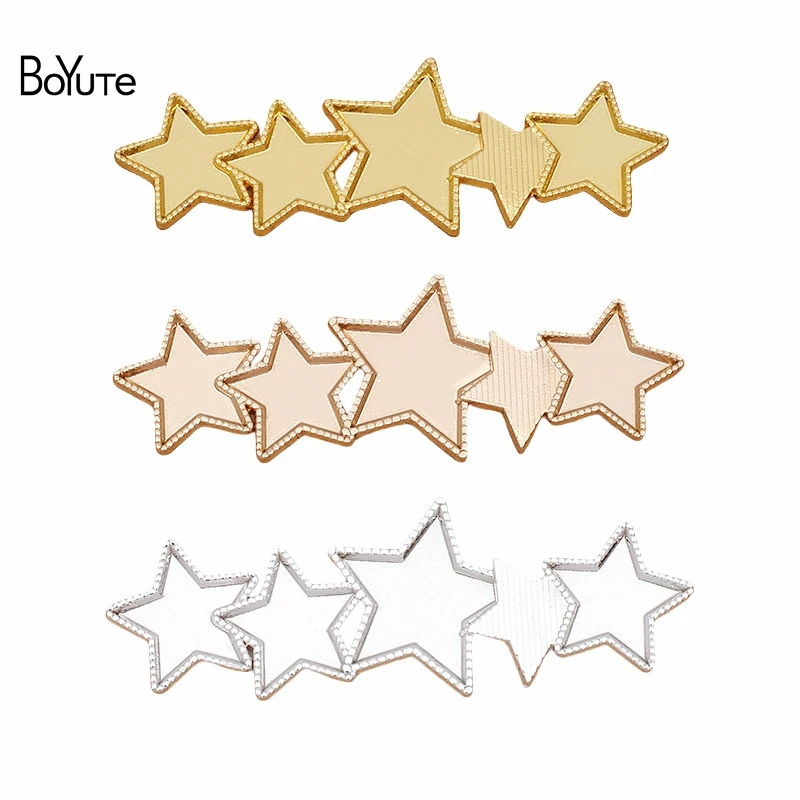 BoYuTe-20-Pieces-Lot-24-5-71mm-Alloy-Star-Blank-Tray-Base-Materials ...