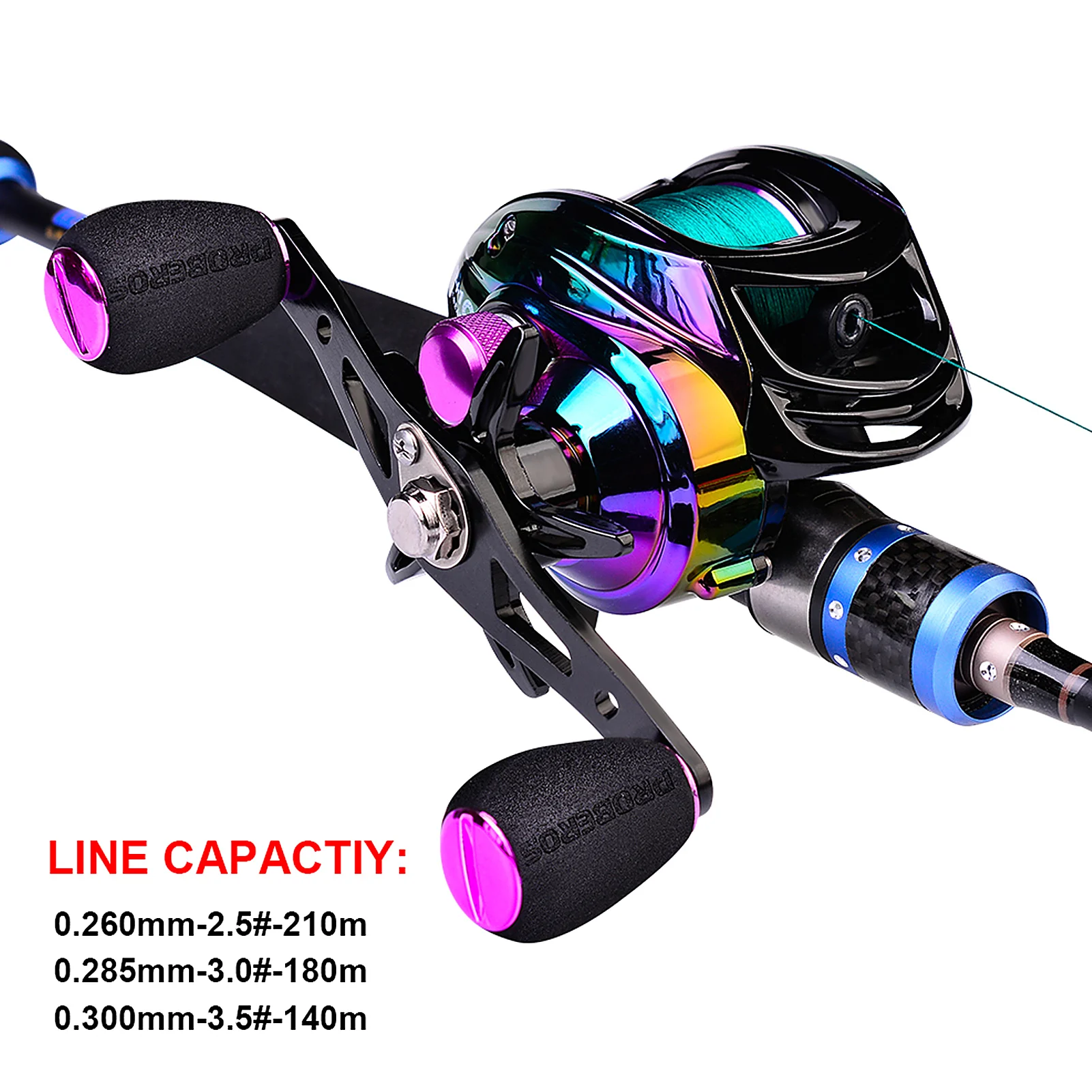PROBEROS 8.1:1 18+1BB 8KG Max Drag Left Right Hand Reel Reinforced Reel ...