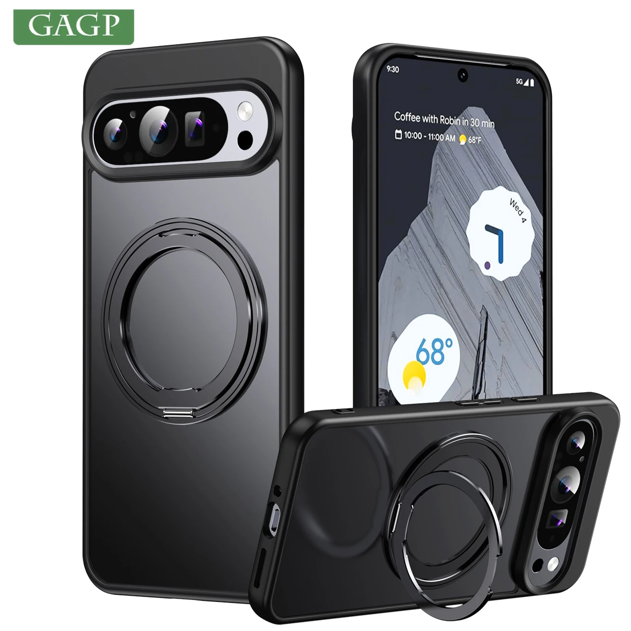 Original-Rotating-Bracket-Transparent-Magsafe-Case-For-Google-Pixel-9-8 ...