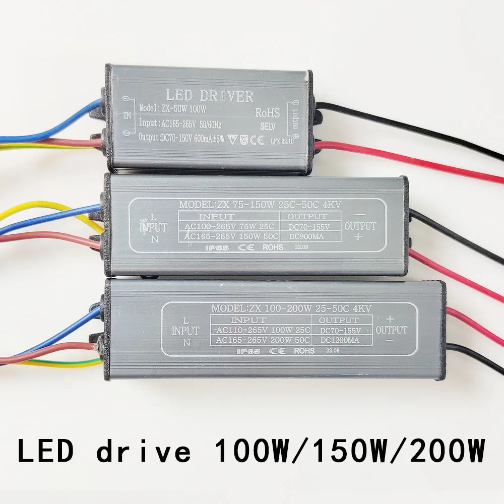 LED-Waterproof-Driver-100W-150W-200W-AC165-265V-Power-Supply-Constant ...