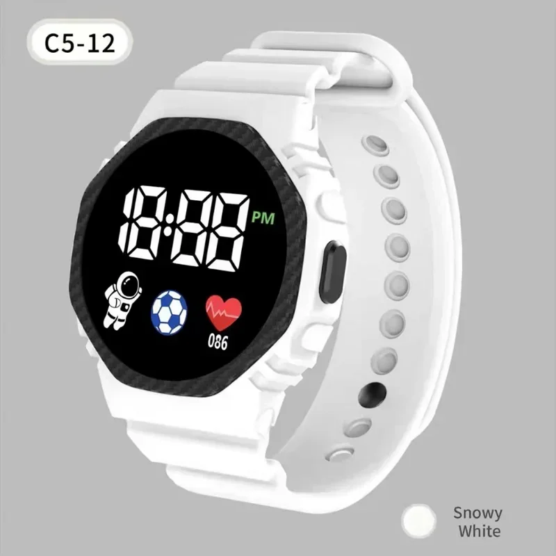 Fashion-Sports-Digital-Wristwatches-for-Kids-Waterproof-LED-Dial-Smart ...