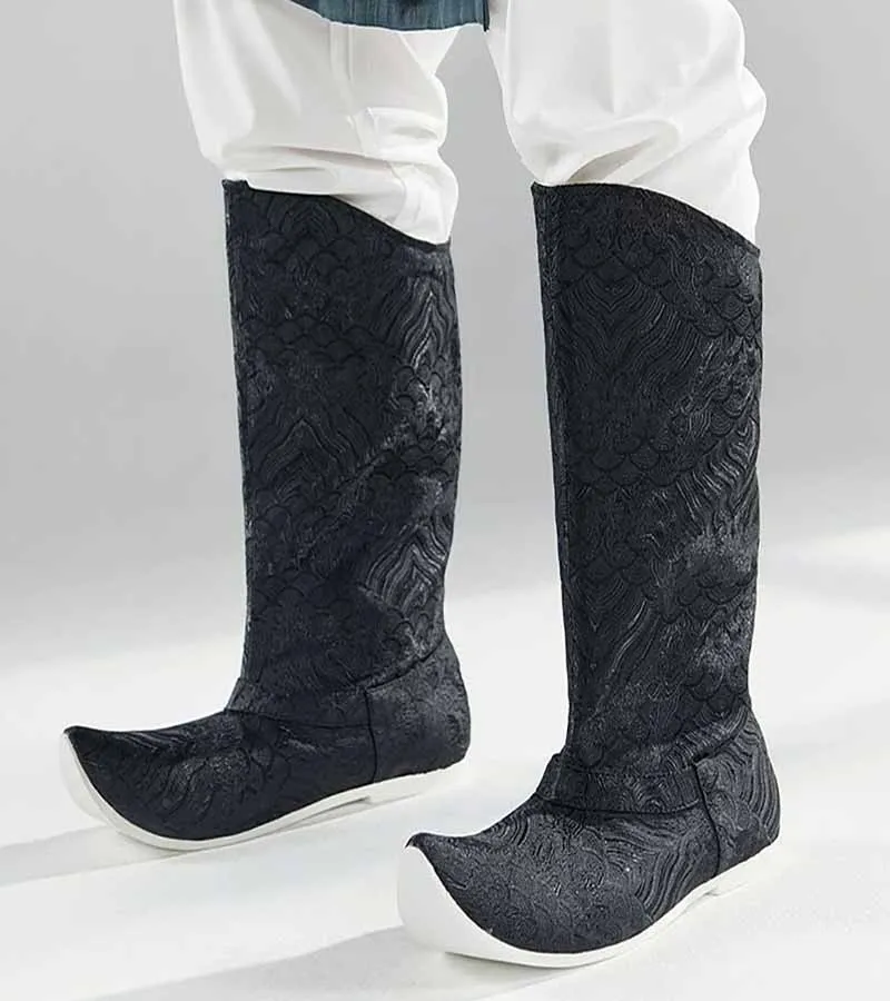 Chinese-Hanfu-Soap-Boots-Men-Ming-Dynasties-Vintage-Non-slip-Rubber ...