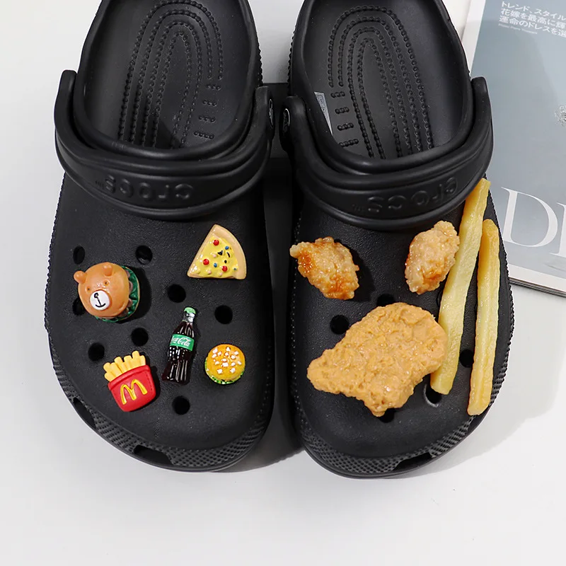 Simulation Fast Food Croc Charms Designer DIY Burger, 41% OFF