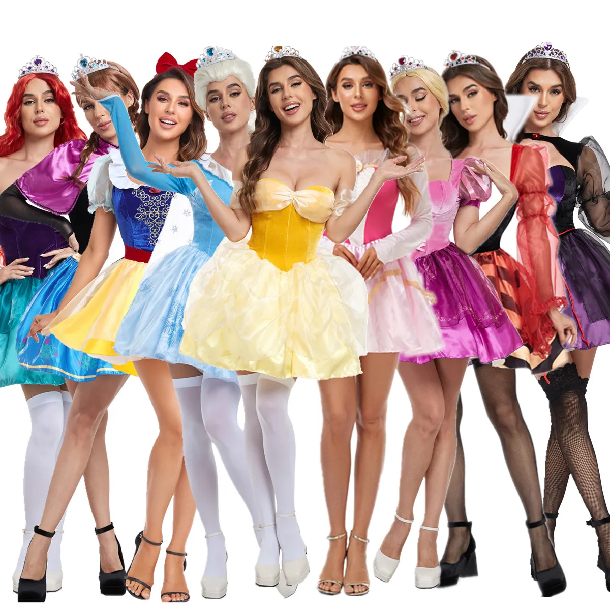 Disfraz-de-Anna-Elsa-Bella-Cenicienta-Blancanieves-Bella-Durmiente ...