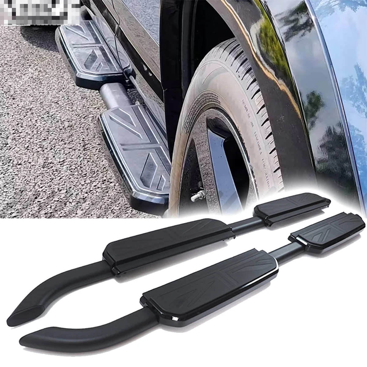 2pcs Side Step fit for Land Rover Defender 110 130 2020-2024 L663 4door ...