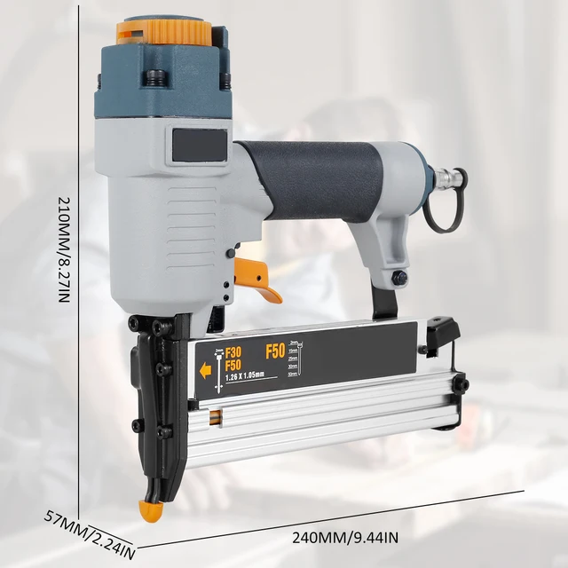 Air Nailer Carpenter Nail Gun DIY Furniture Construction Stapler ...