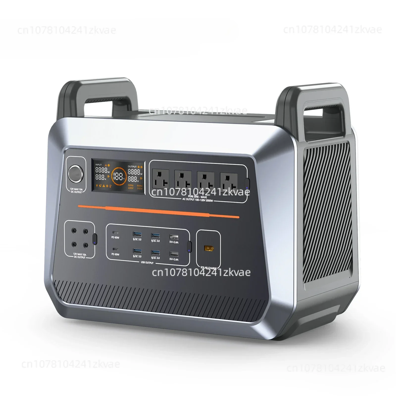 Portable-Power-Station-UPS-2000W-AC-DC-Solar-System-Panels110V-220V ...