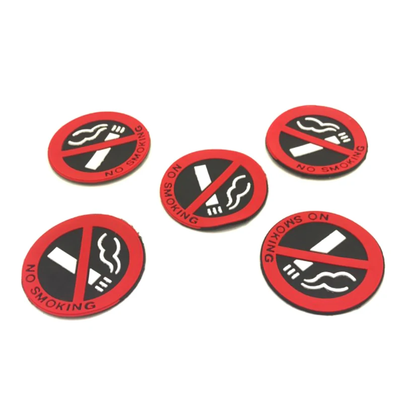 1-5pcs-No-Smoking-Car-Stickers-Styling-Round-Red-Sign-Vinyl-Sticker-Use ...