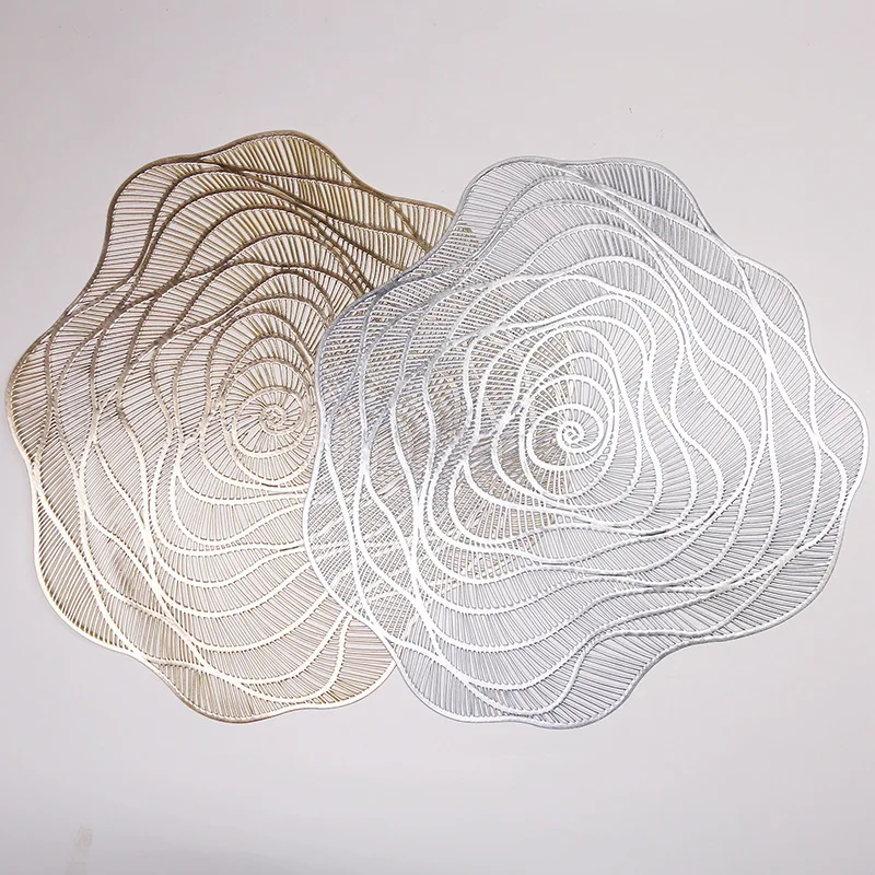 Simple-And-Romantic-Rose-Shape-PVC-Injection-Molded-Washable-Table-Mat ...