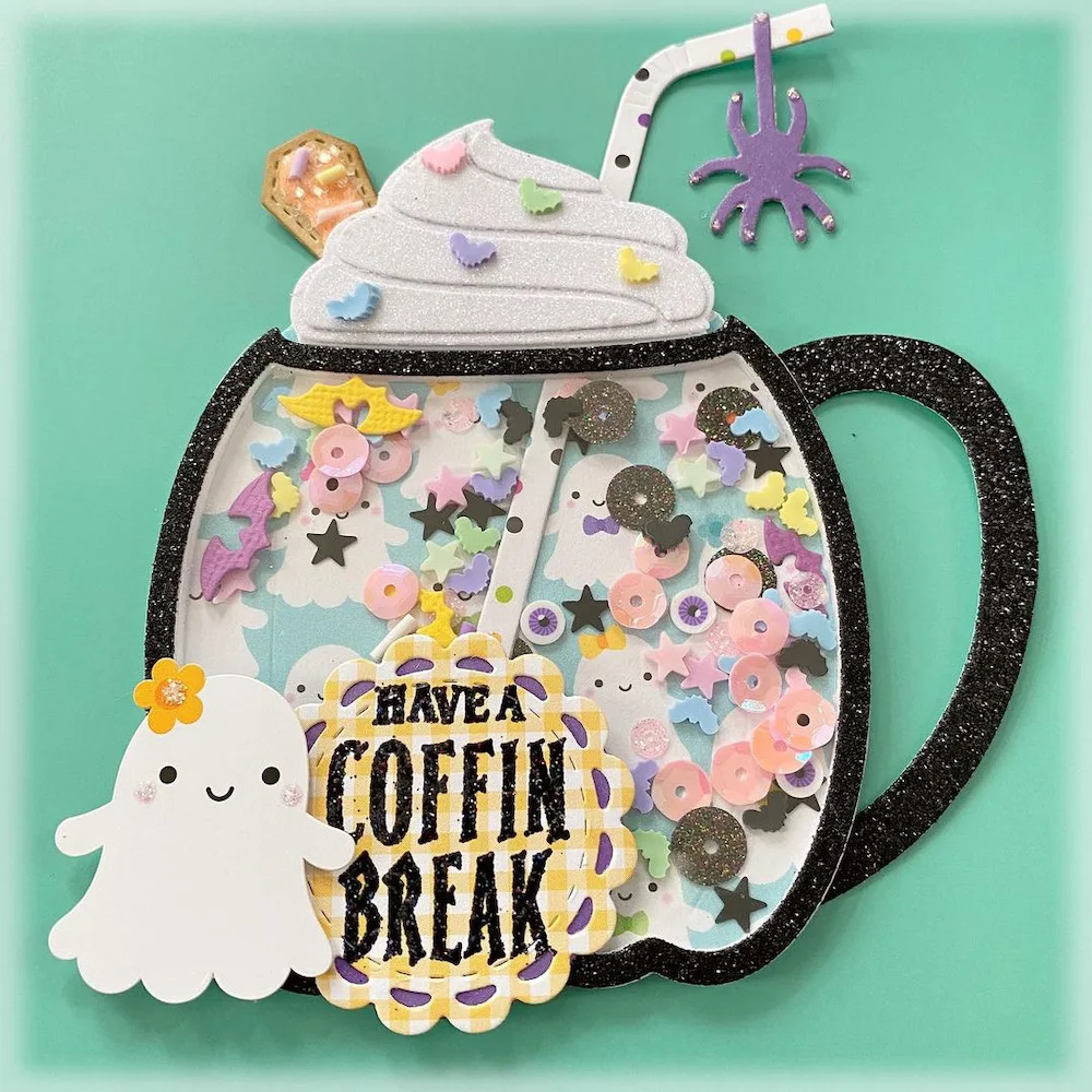 KSCRAFT Halloween Pumpkin Mug Shaker Metal Cutting Dies Stencils for ...