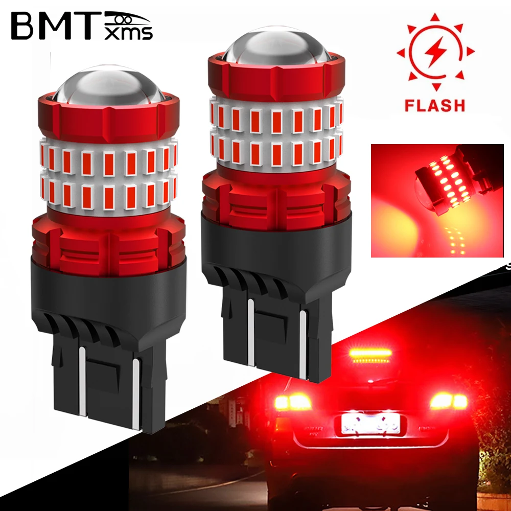 BMTxms-2PC-W21-5W-7443-7440-LED-Bulb-Strobe-Flash-Stop-Light-T20-W21W ...