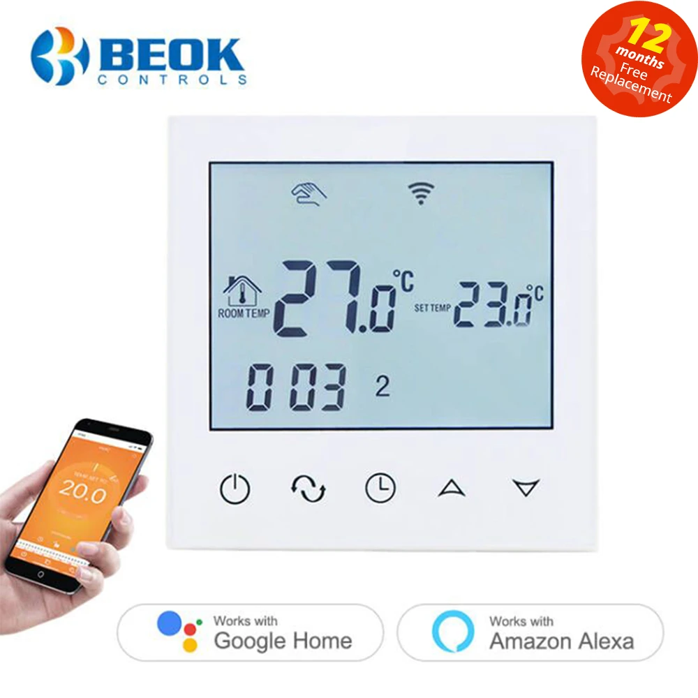 Beok Wireless Wifi Smart Thermostat | Thermostat Floor Heating Beok ...