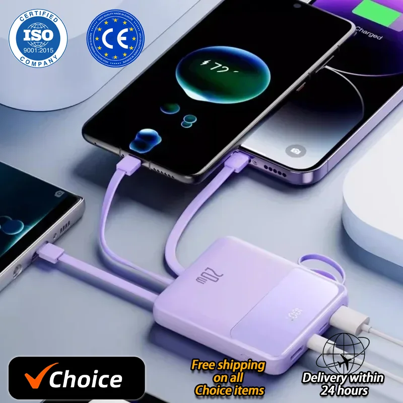 2024-HOT-Mini-Power-Bank-Cable-LED-Digital-Screen-Display-Suitable-for ...