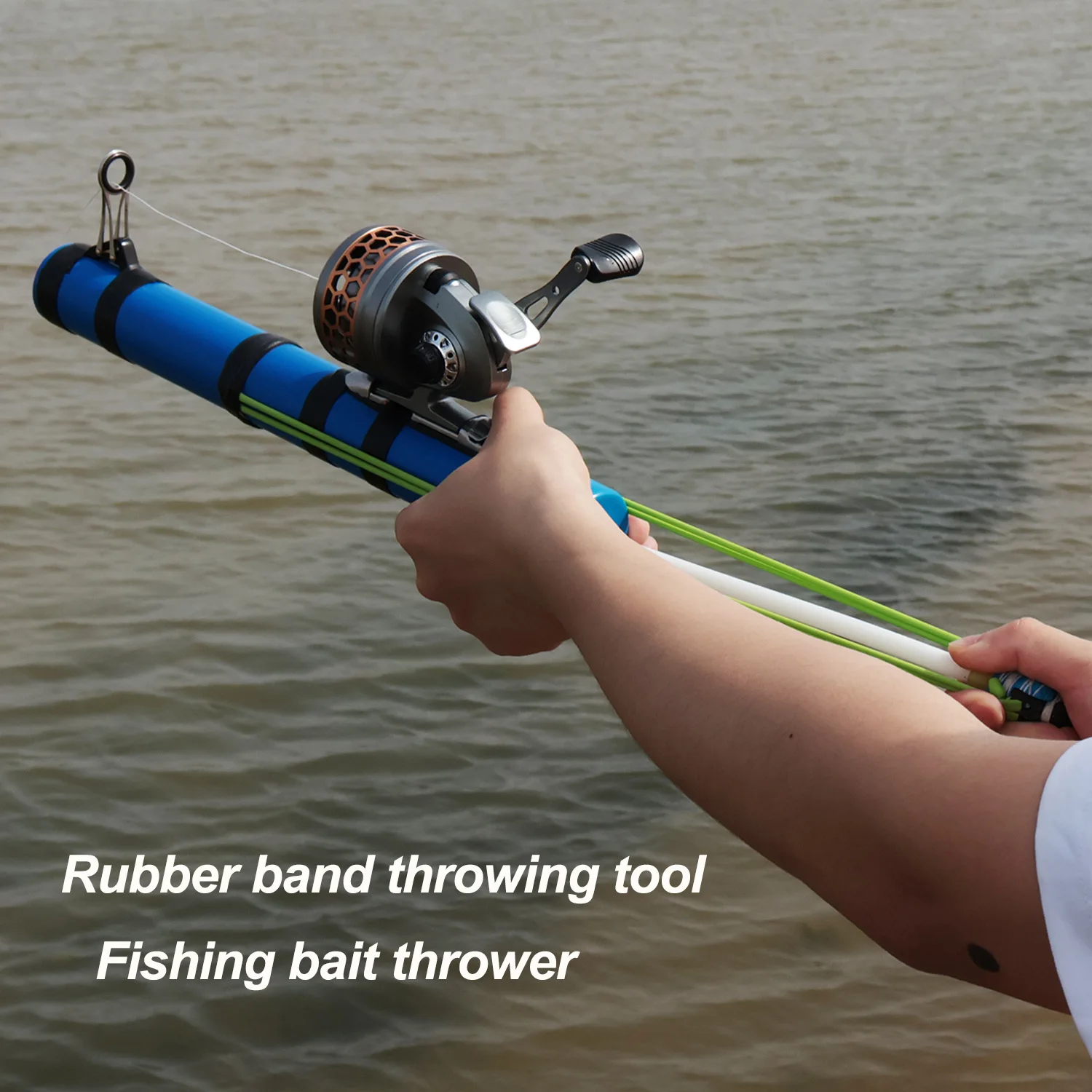 Cylindrical Elastic Projection Launcher Fishing Bait Fishing Equipment ...
