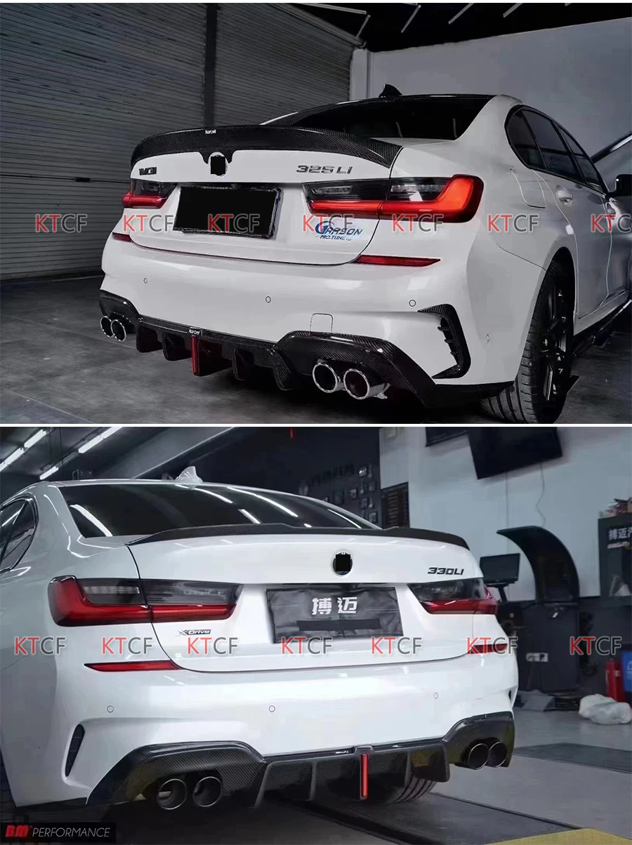 Carbon Fiber Rear Bumper Diffuser Lip for BMW 3 Series G20 G21 Sport ...