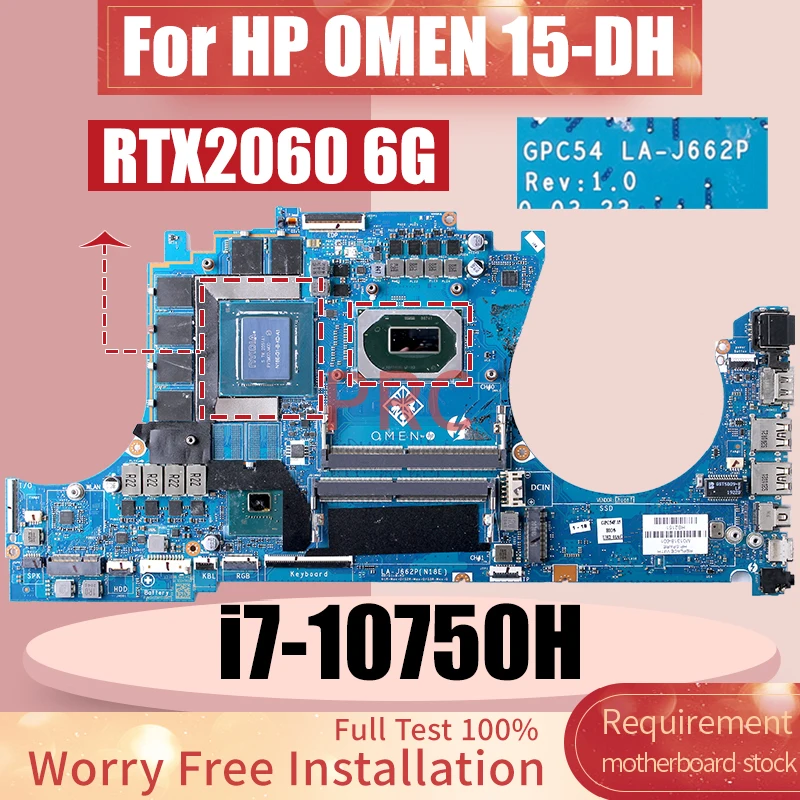 GPC54-LA-J662P-For-HP-OMEN-15-DH-Laptop-Motherboard-M01318-601-SRH8Q-i7 ...