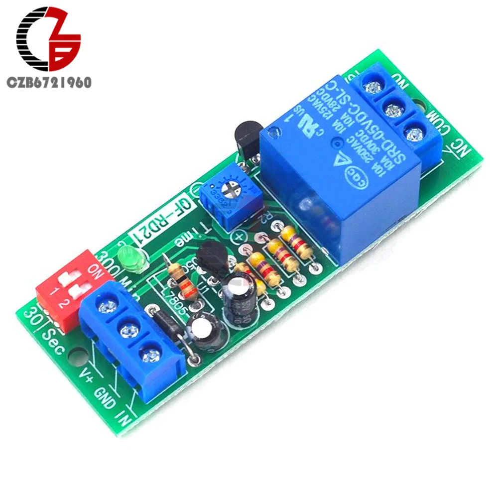 Timer-Delay-Relay-12V-5V-24V-Power-off-Delay-Disconnect-Relay-Module ...